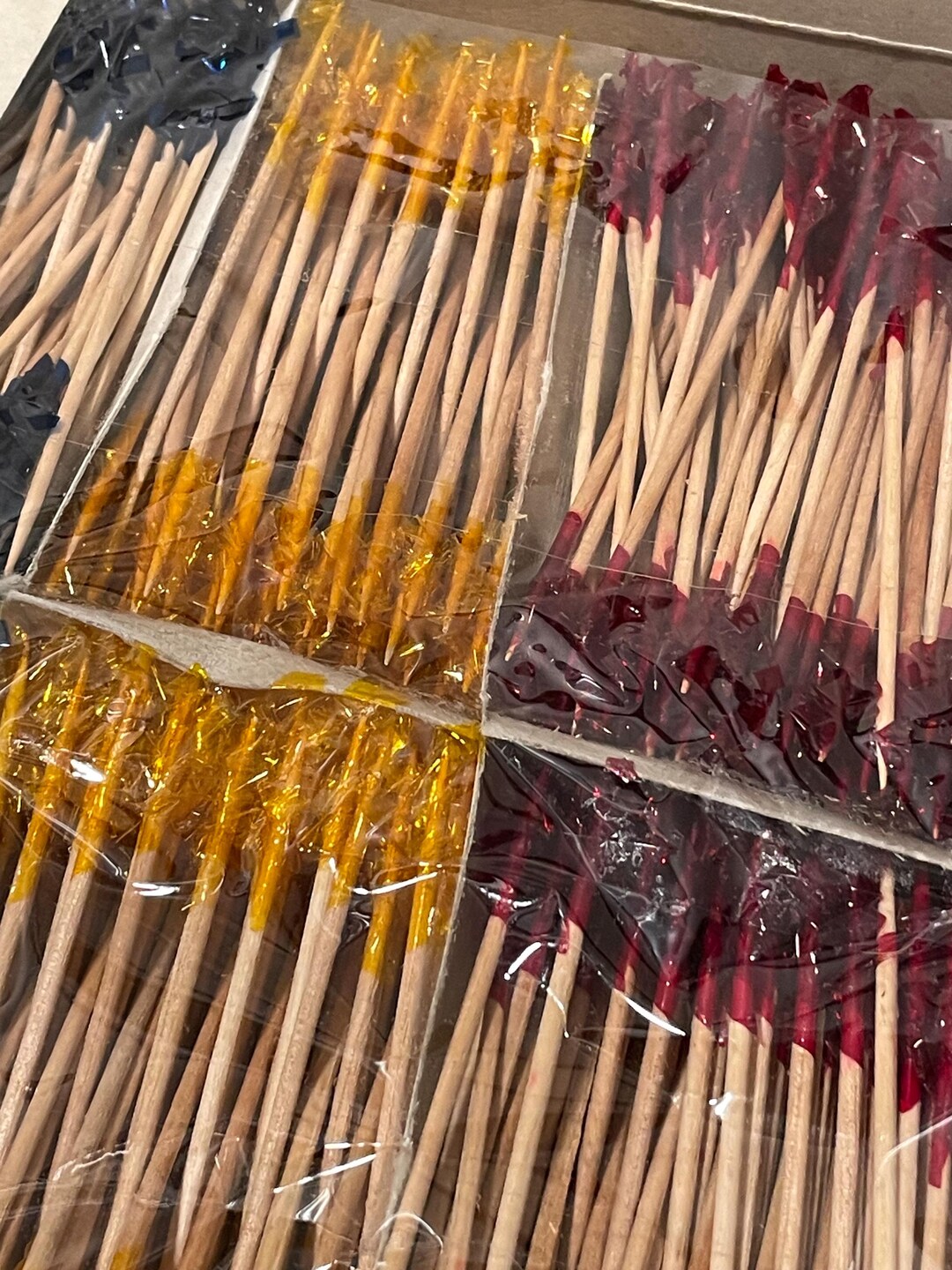 MCM Cocktail Toothpicks Fancy Frilly Club Toothpicks Assorted Colors ...