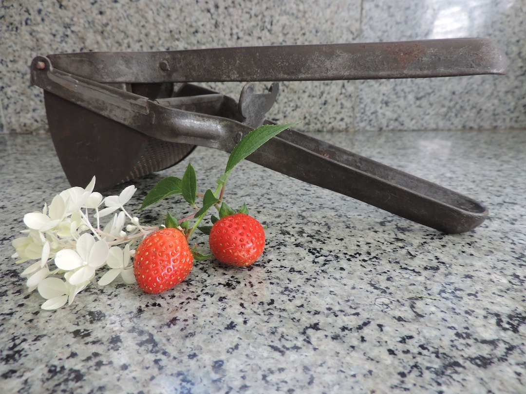 Antique Masher Primitive Hand Held Kitchen Gadget Made in Germany Ricer ...