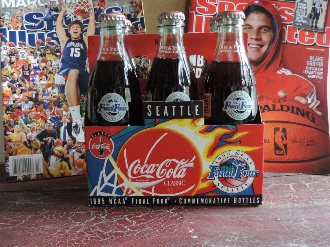 1995 March Madness NCAA Seattle Coca Cola Six Pack Bottles Limited ...
