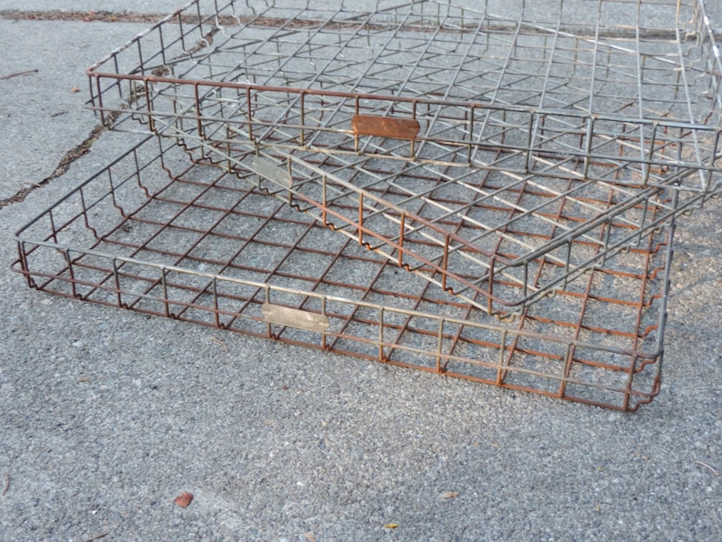 Vintage Large Rustic Bread Rack Industrial Metal Bread Rack 1 Left ...