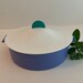 90's Tupperware Microwave Steamer 3 Piece Set Teal Steamer Blue Dish ...