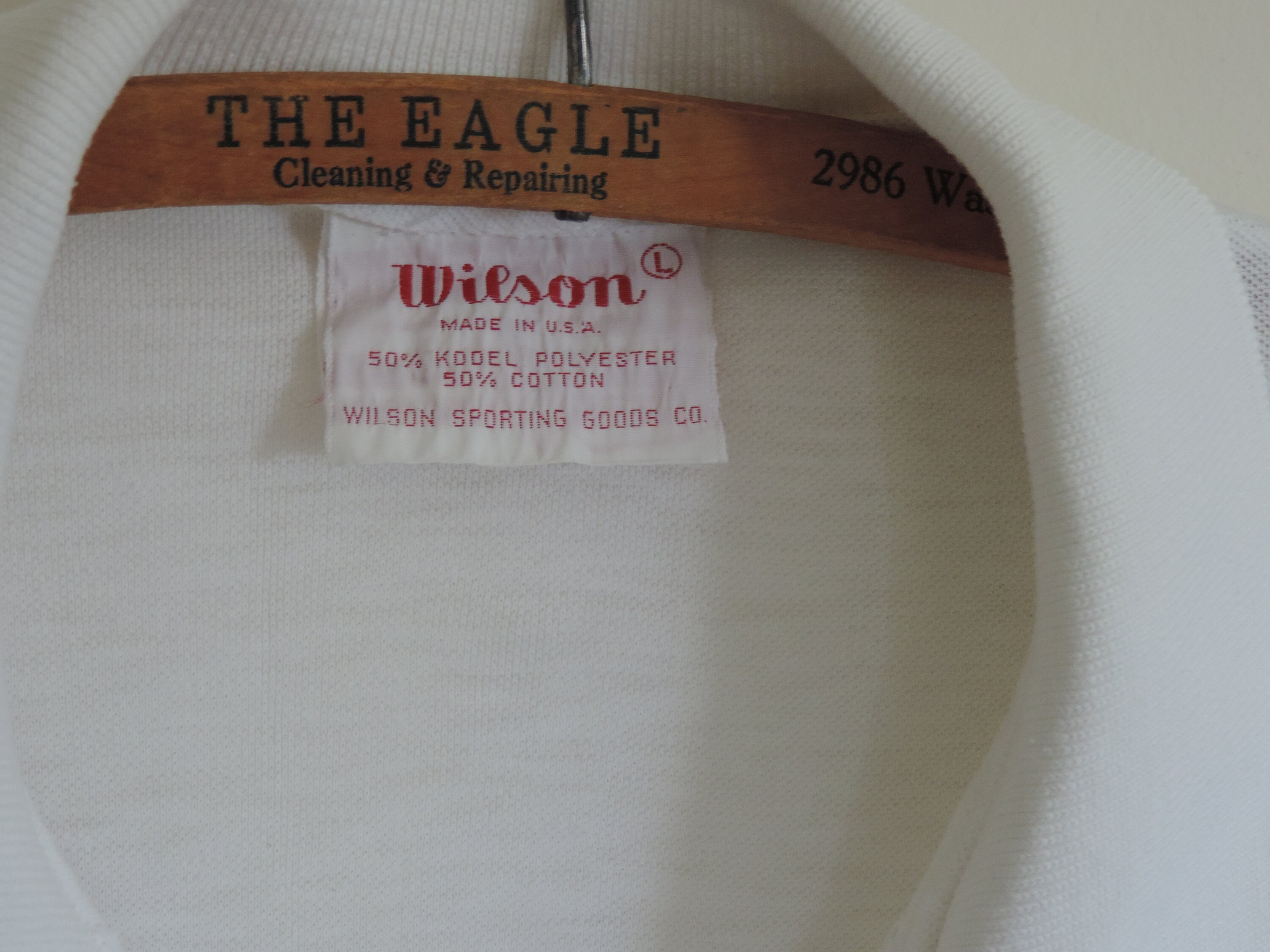 60's Wilson Owl Logo Polo Coaches Shirt Made in USA Wilson Sporting ...