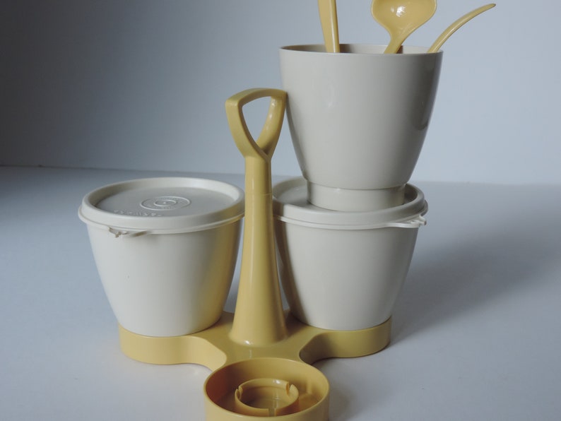 Vintage Tupperware Condiment Relish Set 70's Seems to Be - Etsy