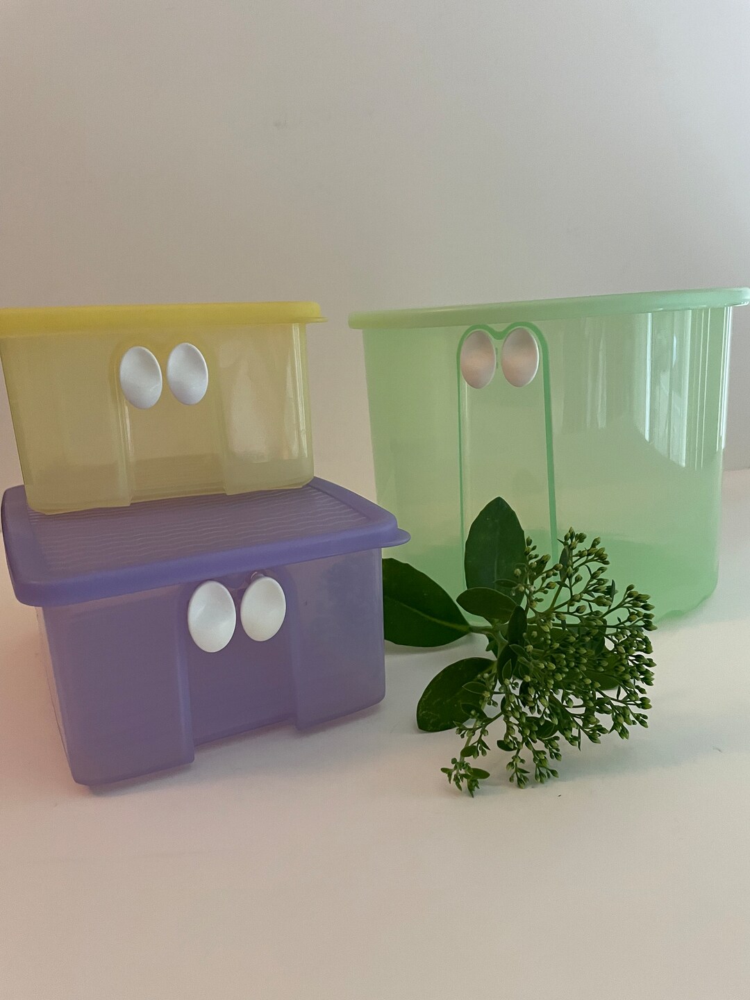 1999 Vintage Tupperware Fridgesmart Refrigerator Storage Set Pastel ...