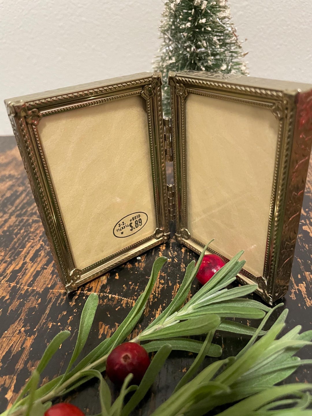 Vintage Ornate Gold Tone Bifold Picture Frame, 3x2 Photo Display - Etsy