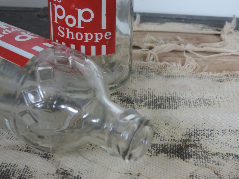 Vintage Soda Bottles 70's The PoP Shoppe 10 oz. Bottles | Etsy