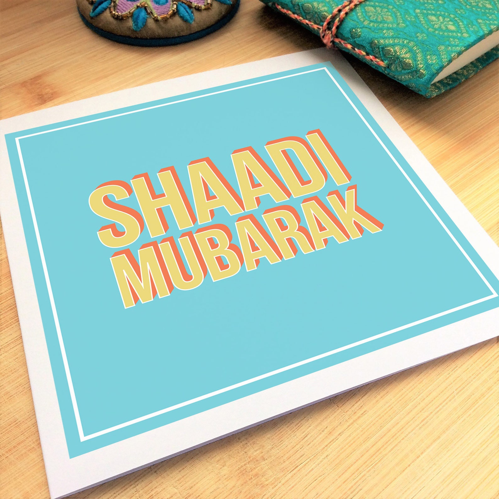 Shaadi Mubarak Indian Wedding Congratulations Card Muslim - Etsy UK
