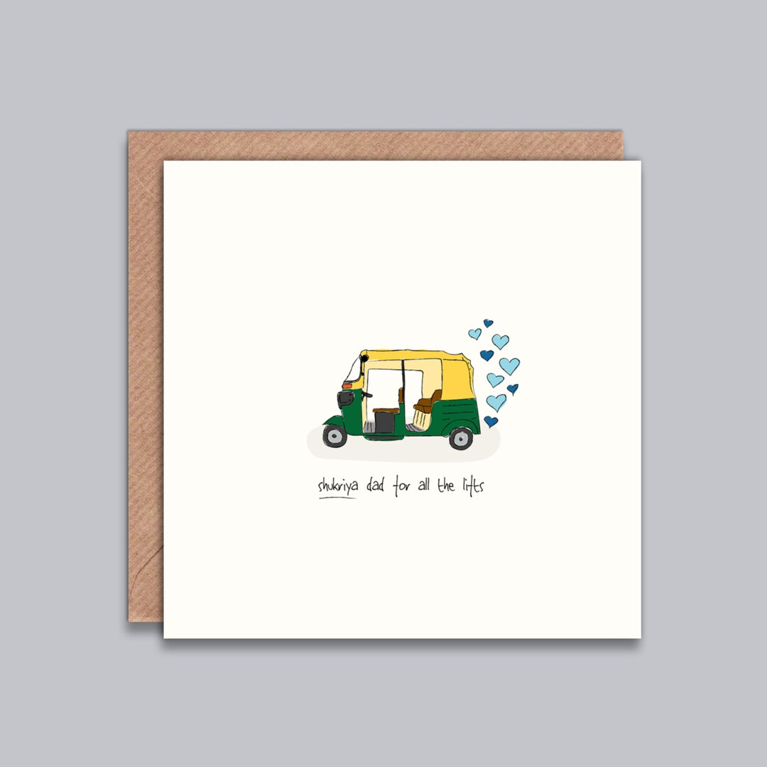 Shukriya Dad for All the Lifts - Card for Dad, Father's Day, Birthday ...