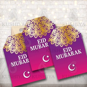 Eid Mubarak Favour Tags - Gift Tags, Printable Labels, Eid Decoration ...