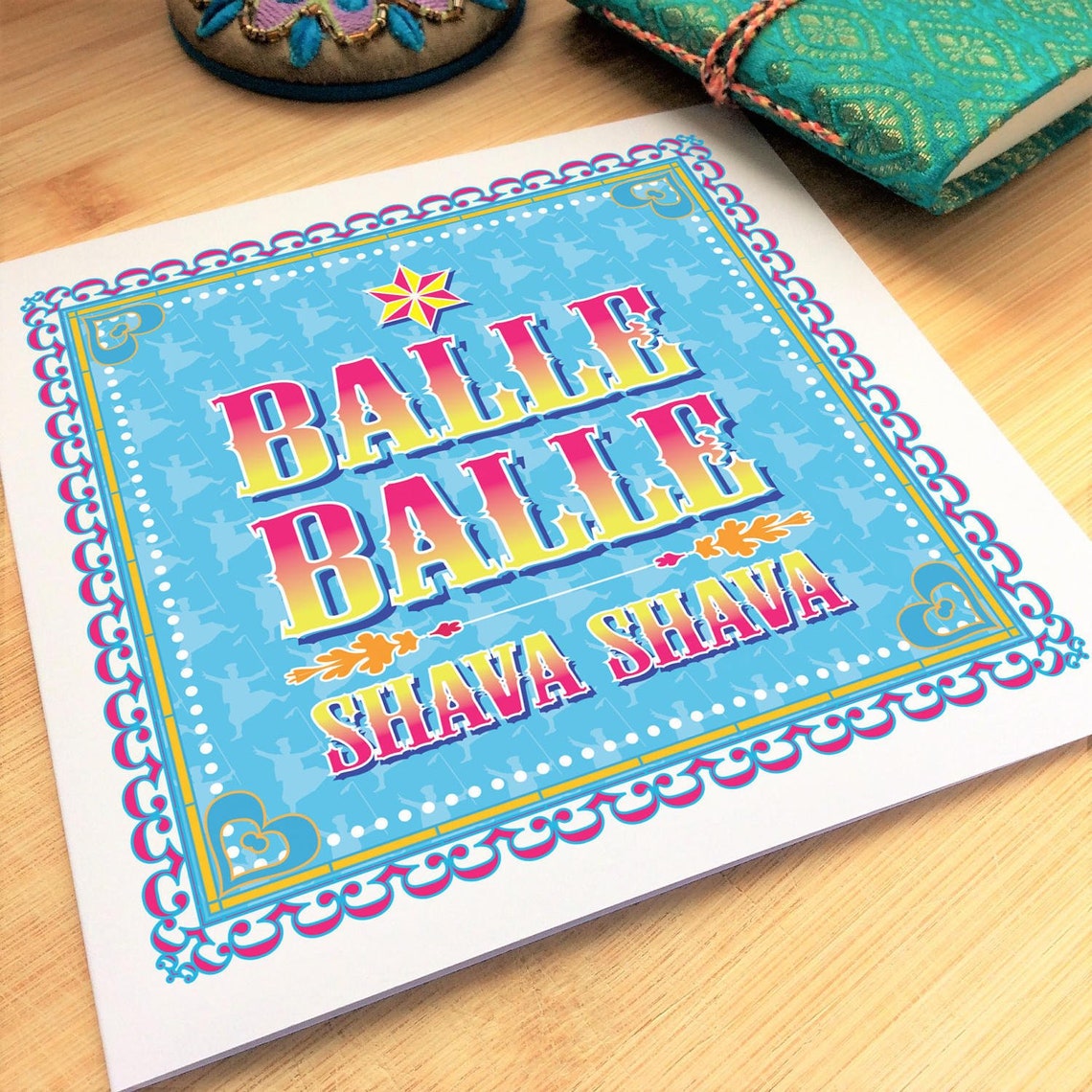 Balle Balle Shava Shava Indian Truck Art Inspired Hooray | Etsy
