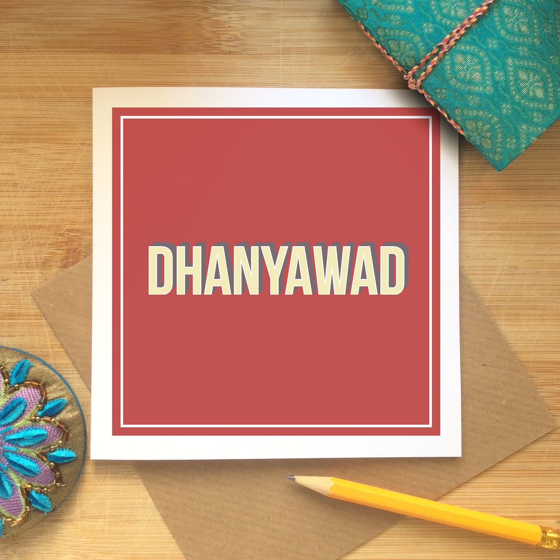 Thank You Card Dhanyawad Gratitude Teacher Nurse Doctor | Etsy