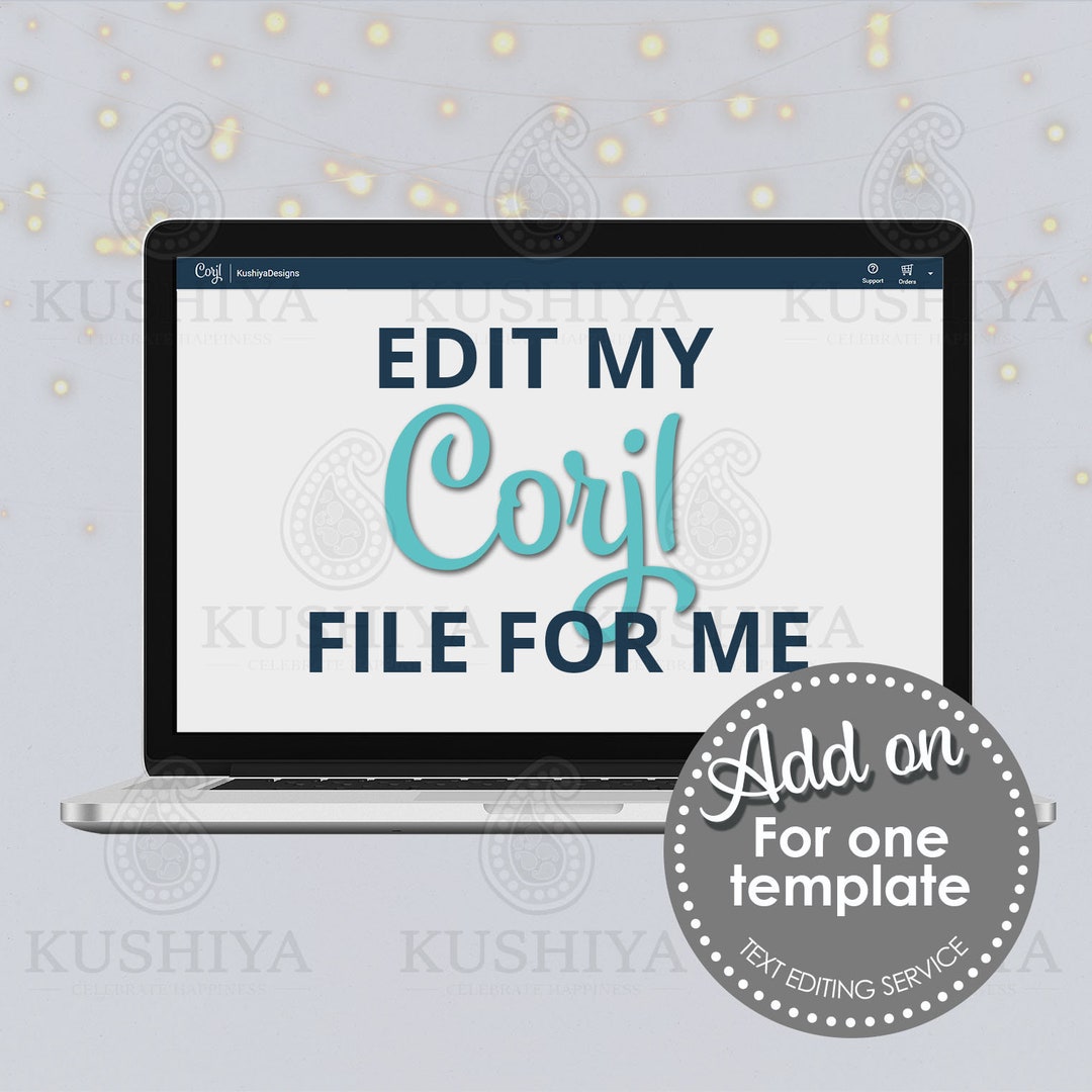 Edit My File for Me - Corjl File, Add on Service, Edit Template, Print ...