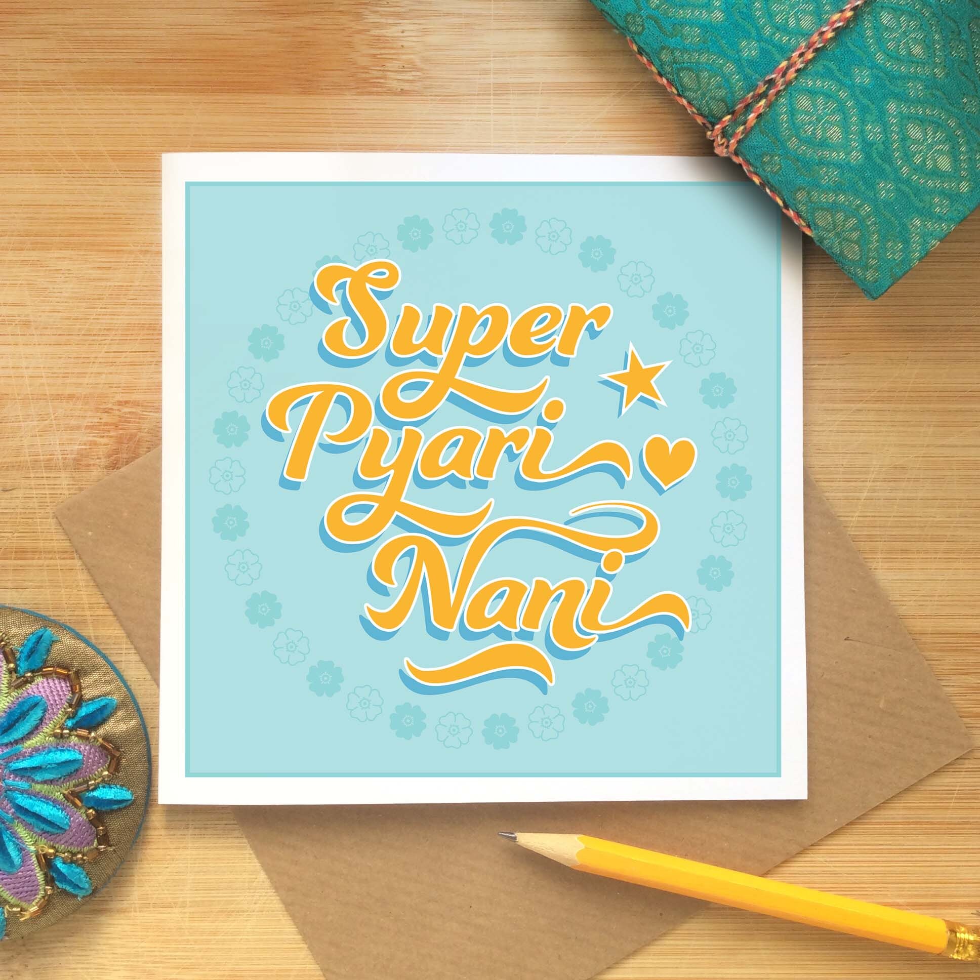 Super Pyari Dadi / Nani / Bibi - Card for Grandma, South Asian Grandma ...