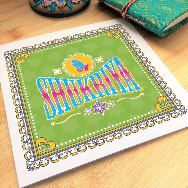 Shukriya Thank You Card Teacher Nurse Doctor Friend Fun - Etsy