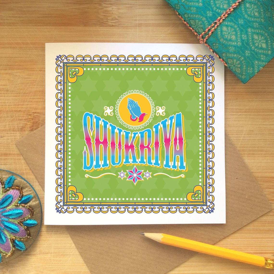 Shukriya Thank You Card Teacher Nurse Doctor Friend Fun - Etsy UK