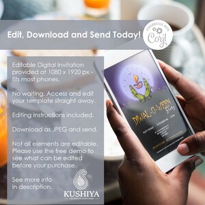 Diwal-o-ween Mobile Digital Invitation - Halloween, Diwali, Desi Themed ...