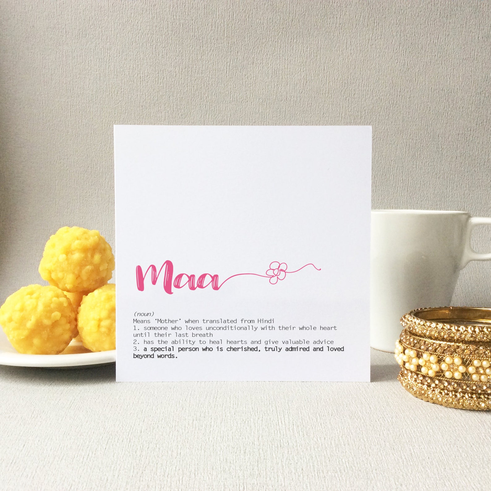Indian Card for Mum, Maa, Hindi, Definition, Meaning, Thank You, Best ...