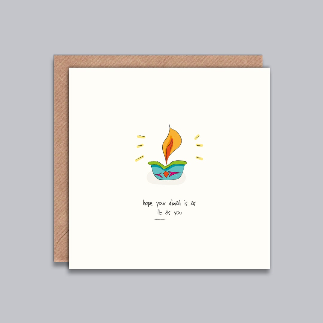 Hope Your Diwali is Lit, Diwali Card, Indian Celebrations, Hindu ...