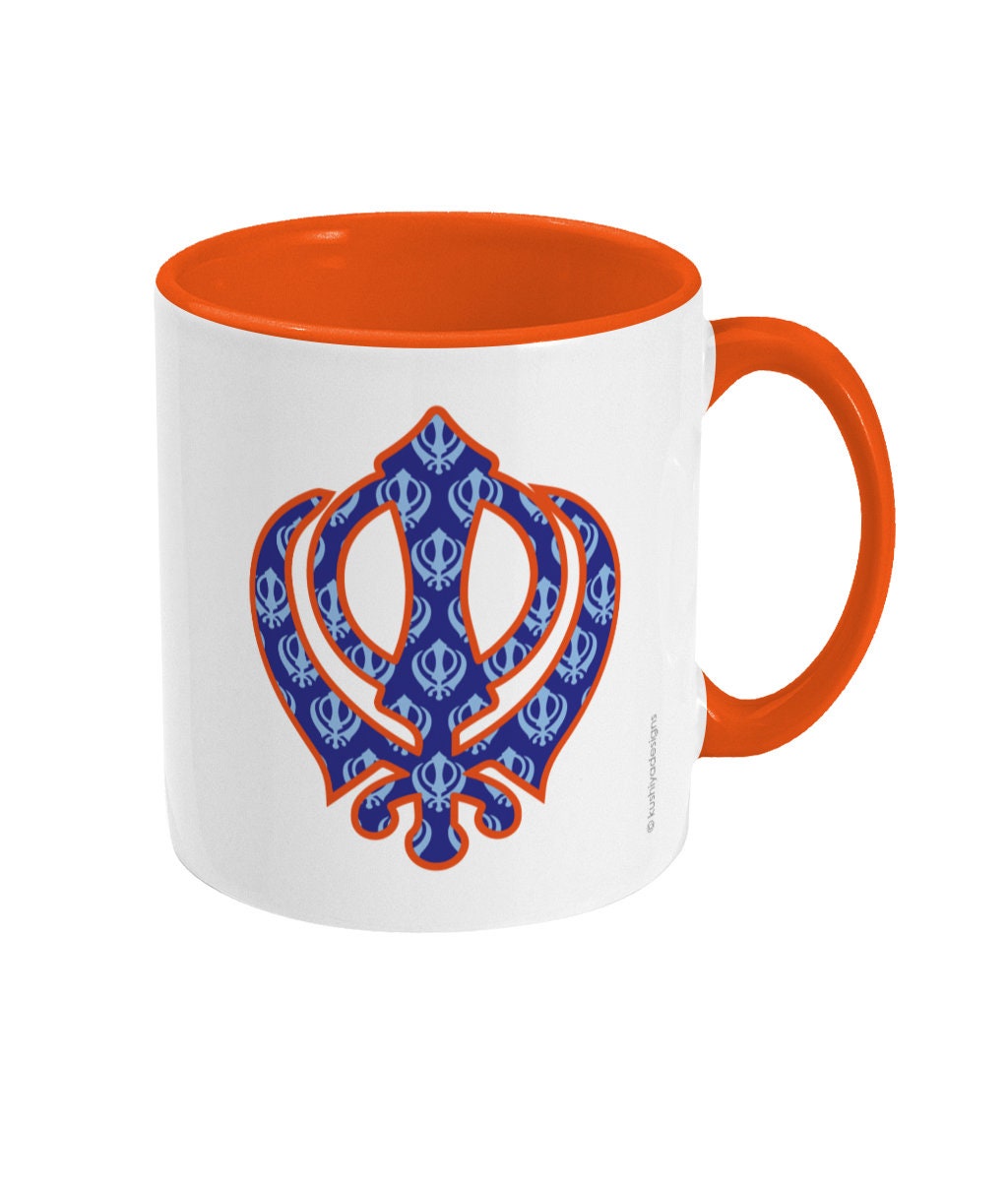Blue Khanda Design Mug - Vaisakhi Gift Idea, Mother's Day, Father's Day ...