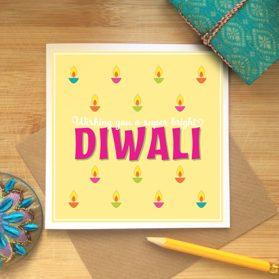 Super Bright Diwali Diwali Card Indian Celebrations Diwali - Etsy UK