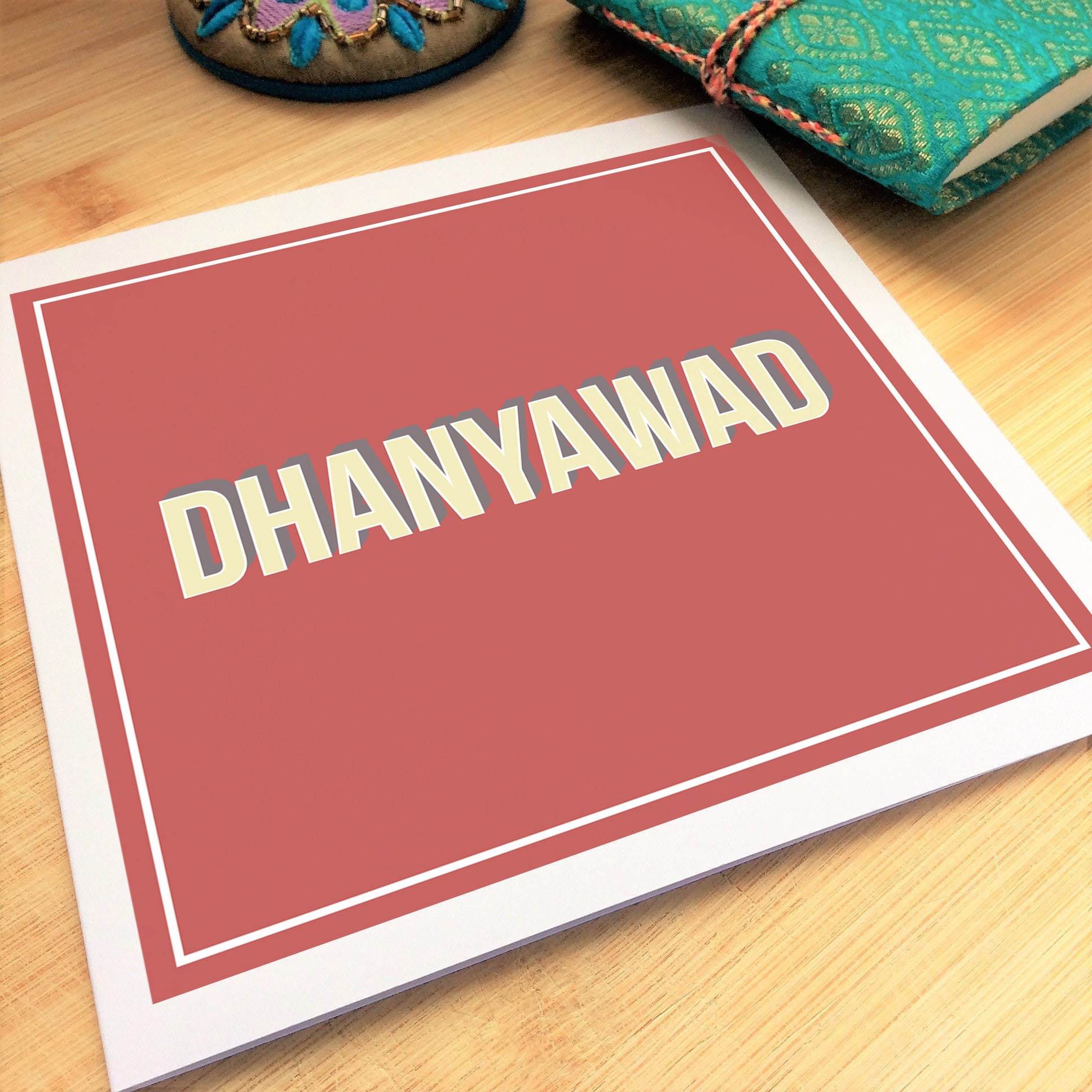 Thank You Card Dhanyawad Gratitude Teacher Nurse Doctor | Etsy