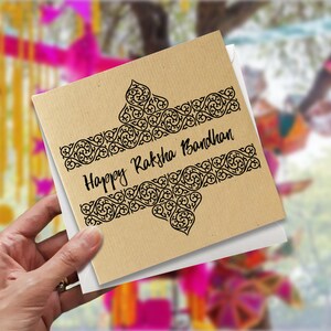 Happy Raksha Bandhan Card, Border Design, Rakhi Greeting, Indian ...