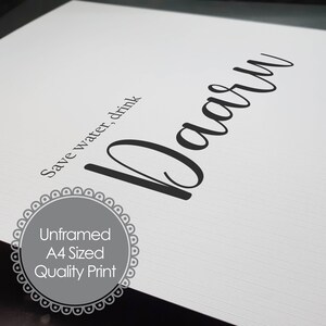 Save Water Drink Daaru Alcohol Print Daaru Print Indian - Etsy