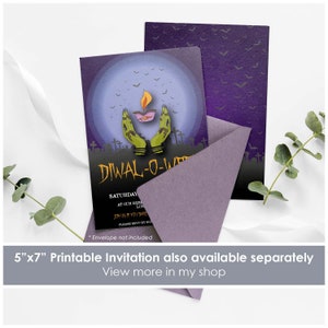 Diwal-o-ween Mobile Digital Invitation - Halloween, Diwali, Desi Themed ...