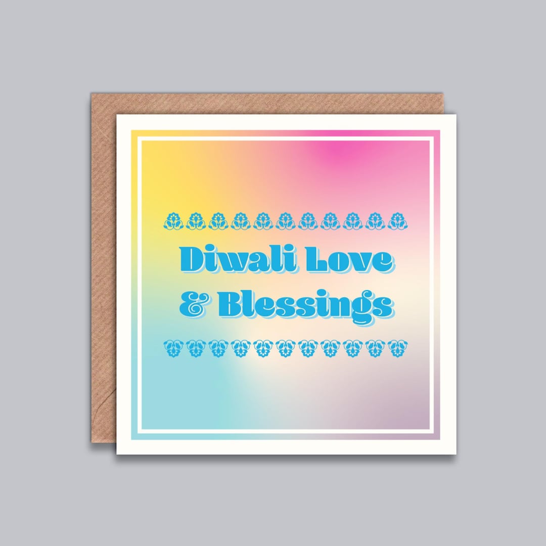 Diwali Love and Blessings Card, Happy Diwali, Diwali Celebrations ...