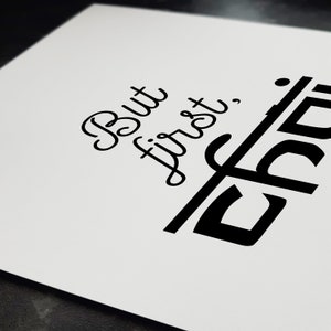 Chai Tea Print but First Chai, Wall Art Print, Home Decor, Indian ...