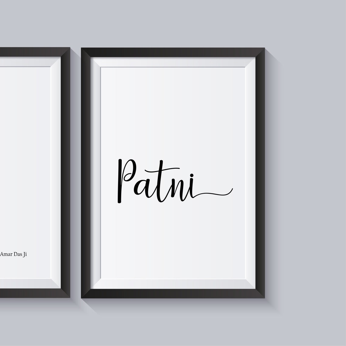 Set of 3 Pati Patni Wall Prints Indian Married Couple - Etsy