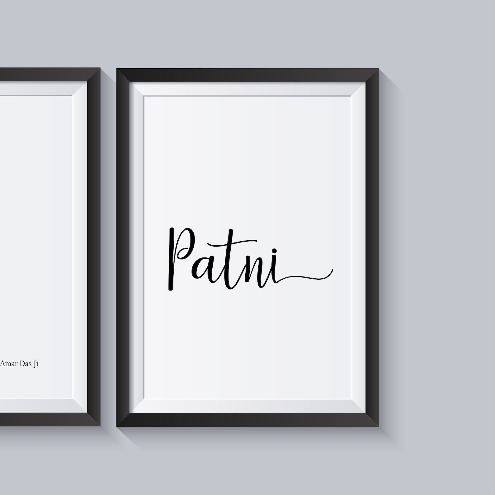 Set of 3 Pati Patni Wall Prints Indian Married Couple - Etsy