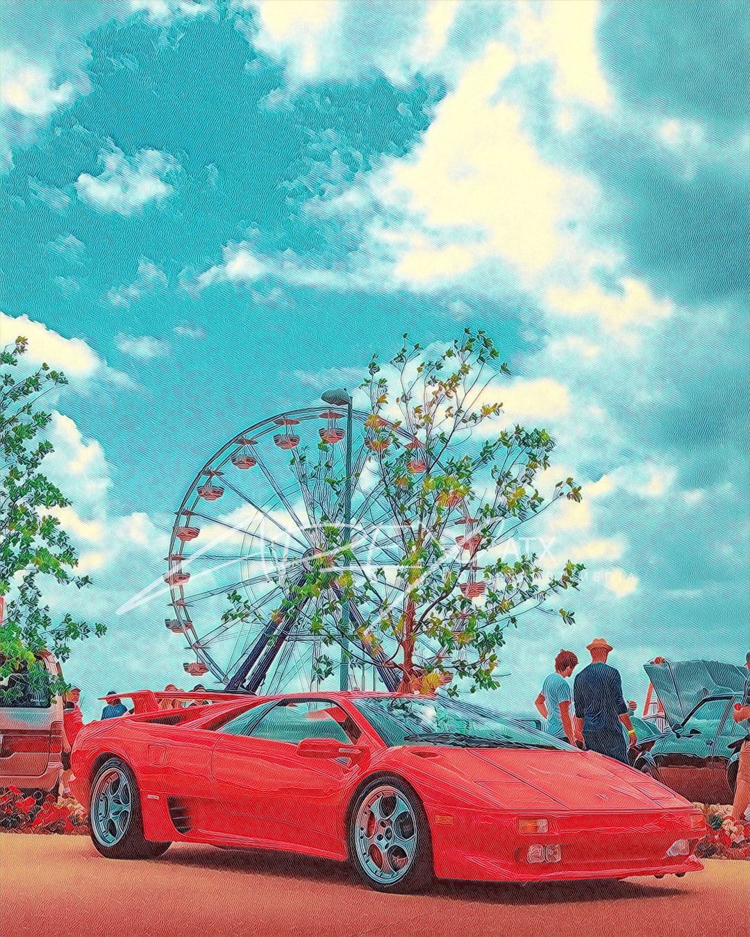 Lamborghini Diablo 16"x20" Poster Print - Etsy