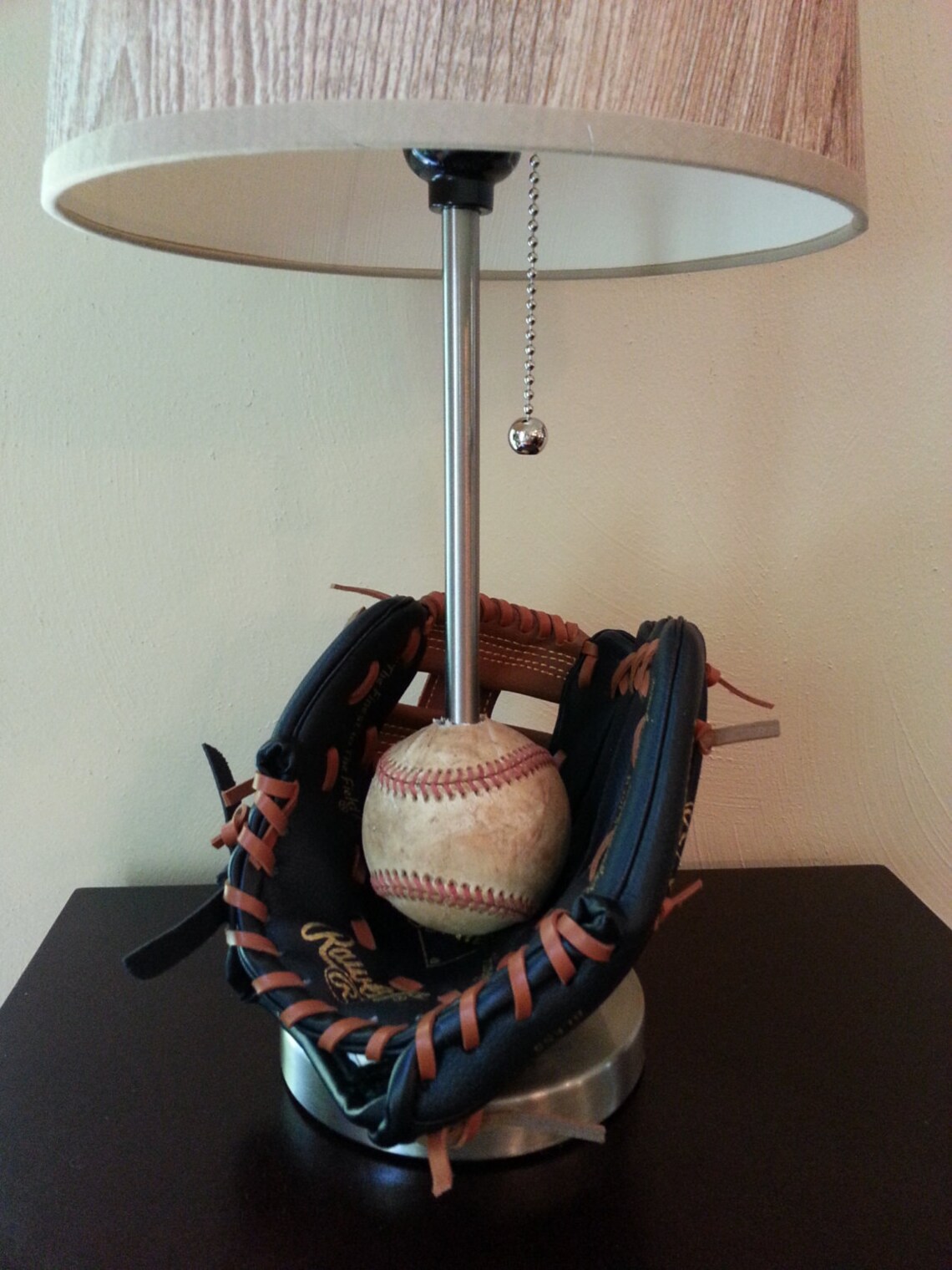 Baseball Themed Ball & Glove Table Lamp | Etsy