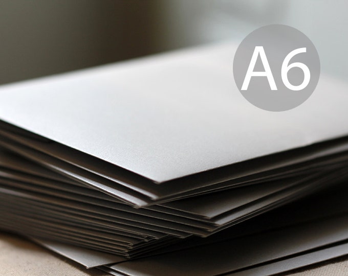 25 4x6 Metallic Silver Envelopes A6 Silver Envelopes true - Etsy