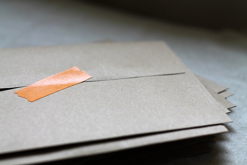 25 3x5 Kraft Brown Envelopes - A1 / 4-bar Kraft Envelopes - 3.5x5 ...