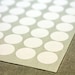 192 White Circle Stickers - 4 Full Sheets of 1.2" Round Labels - Etsy