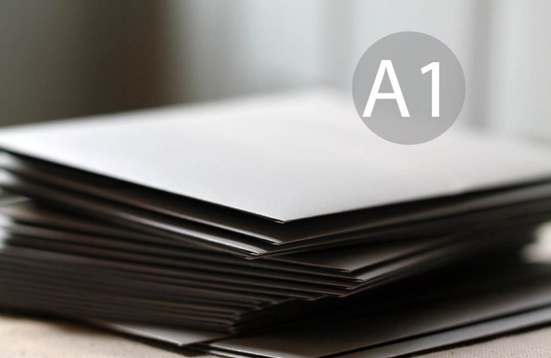 25 3x5 Metallic Silver Envelopes - A1 / 4-bar Silver Envelope (true ...