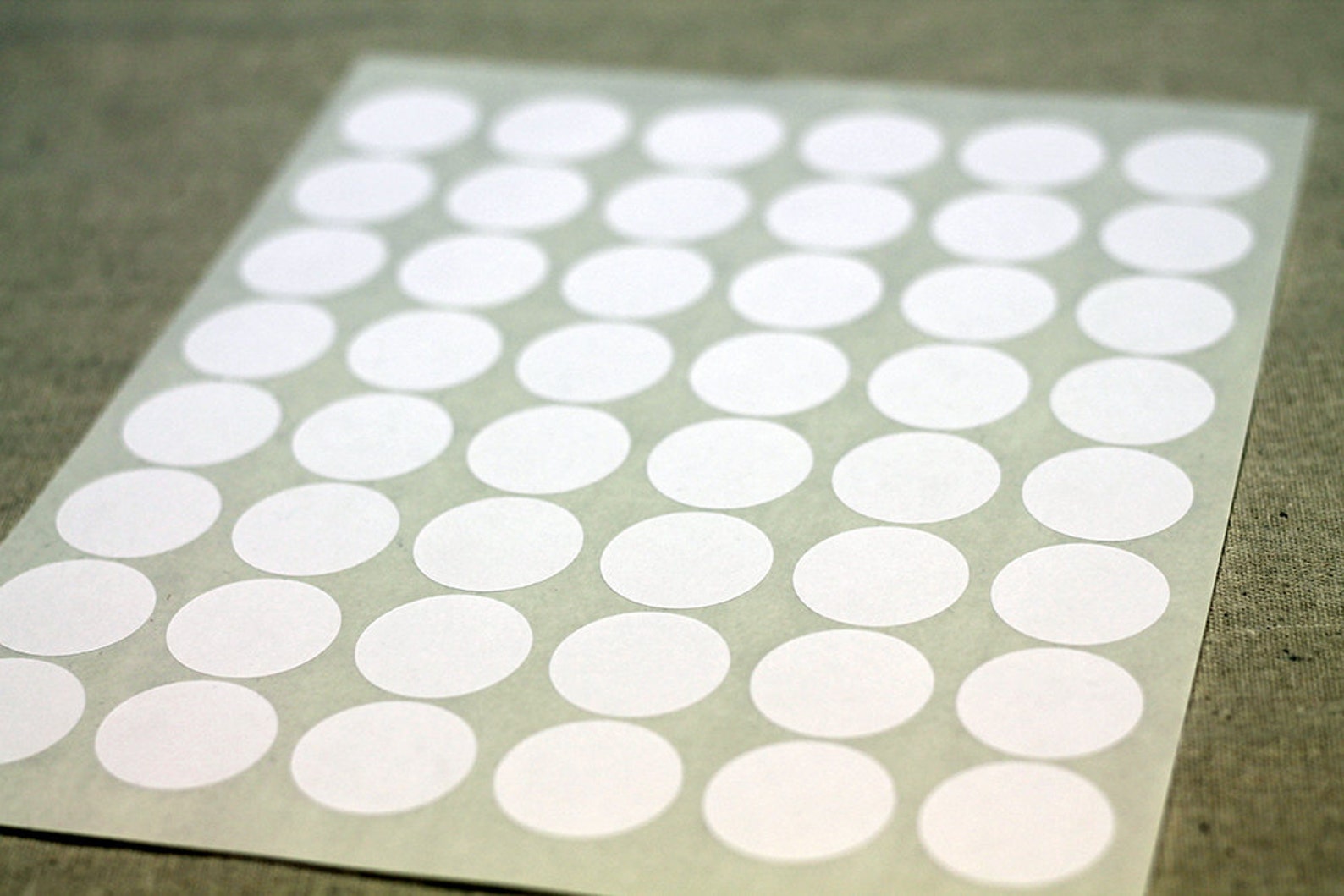 192 White Circle Stickers - 4 Full Sheets of 1.2" Round Labels - Etsy
