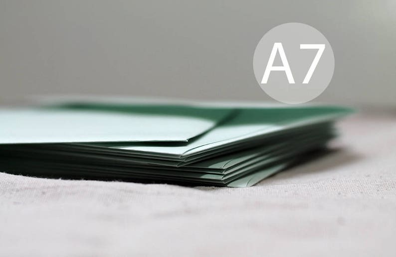 25 5x7 Mint Green Metallic Envelopes - Shimmer A7 Mint Green Envelopes ...