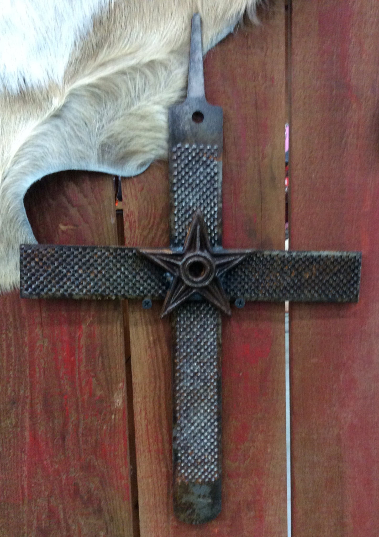 Rasp Cross With Star Star With Concho or Steer Head Western | Etsy