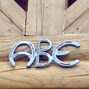 Horseshoe Letters Rustic Decor Western Home Decor Cowboy Decor - Etsy