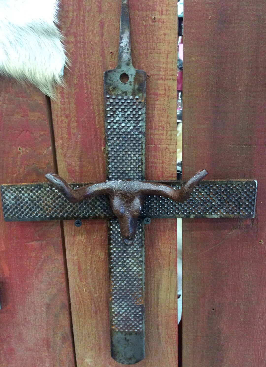 Rasp Cross With Star, Star With Concho or Steer Head Western Decor ...