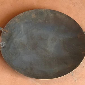 Cowboy Cooking Wok Horseshoe Campfire Holder Western Stir Fry Pan ...