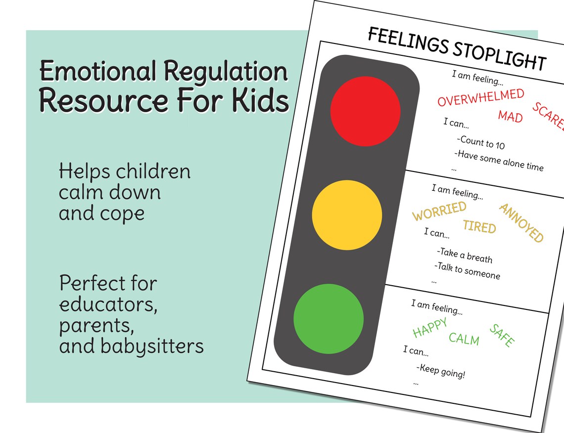 Printable Feelings Chart Tool For Kids Educational Activity | Etsy