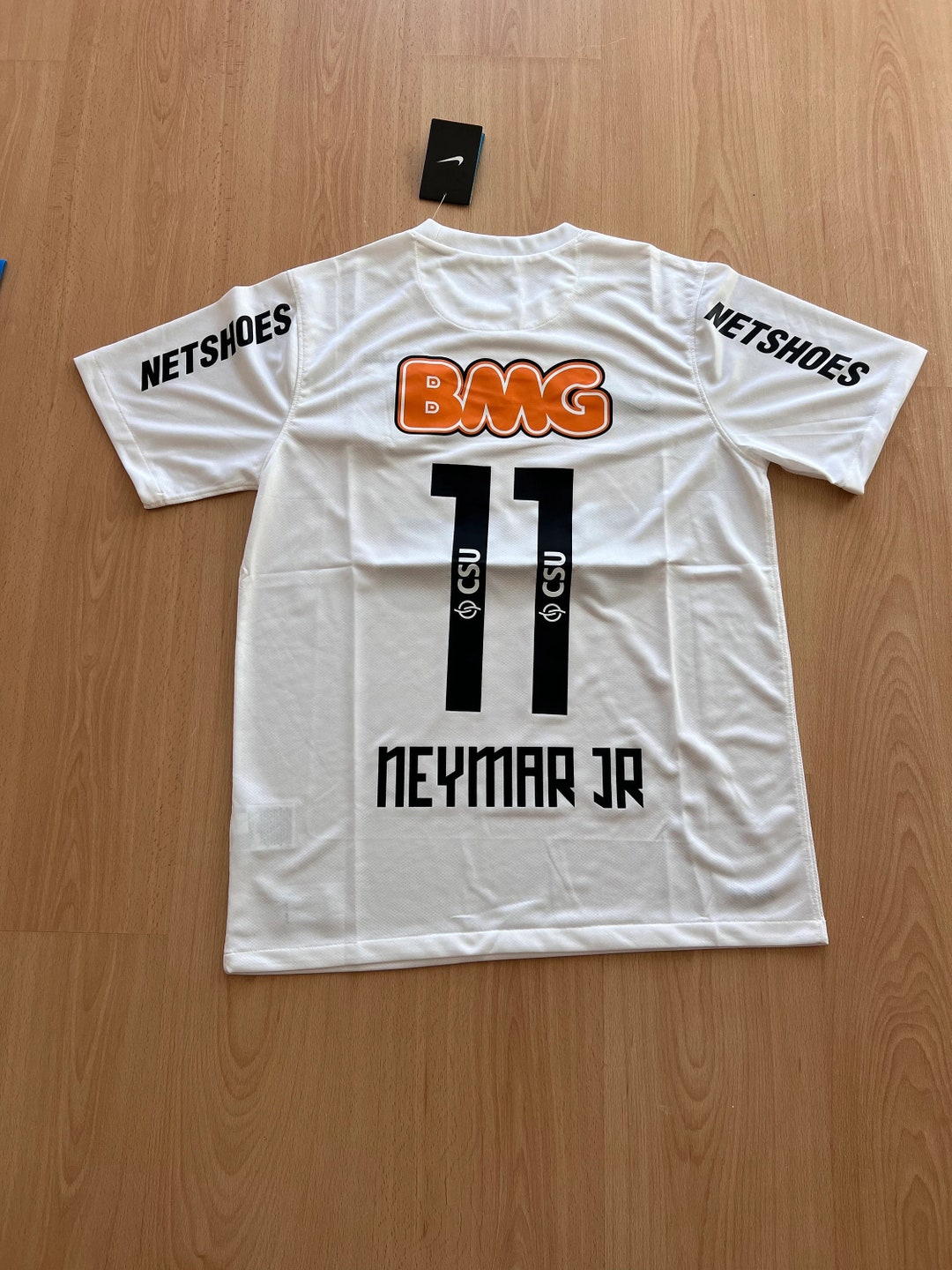 Neymar JR 11 Santos FC Home Retro Jersey 2011-2012, Neymar JR Inspired ...