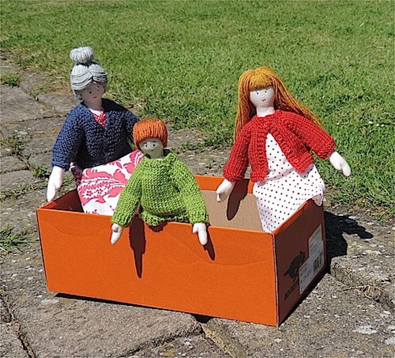 Scaleable Pattern for a Basic Jointed Cloth Doll, Rag Doll, Dolls House ...