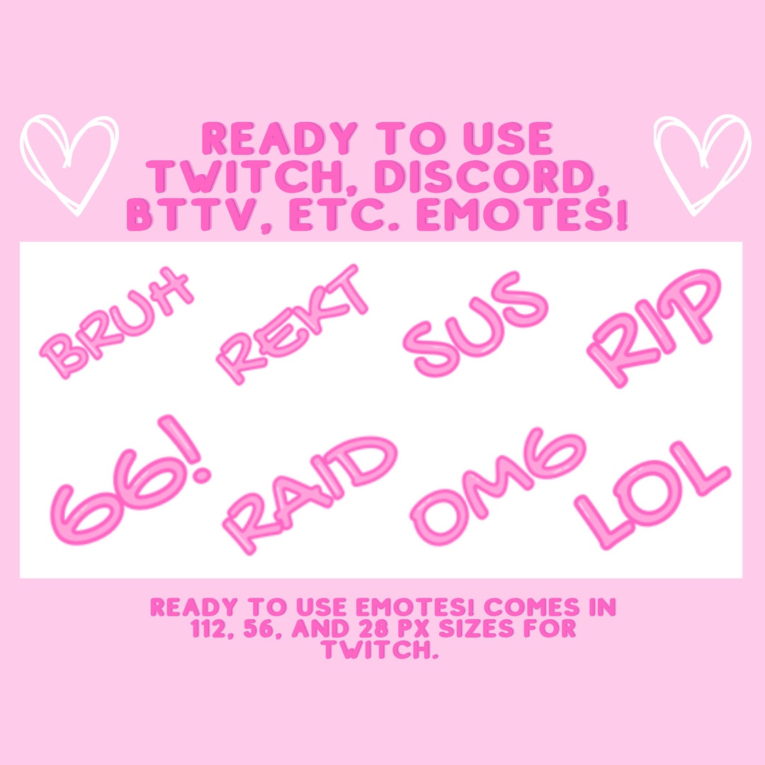 Twitch Emotes - Discord, BTTV, Twitch, Youtube Emotes Digital Download ...