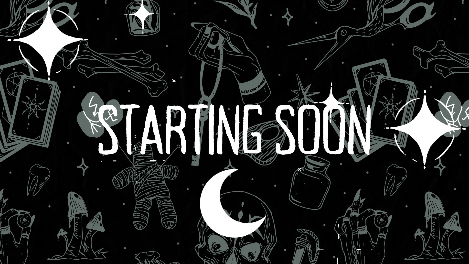 ANIMATED Witchy Twitch Offline BRB Starting Soon Screens & Panels ...