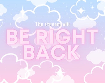Be Right Back Twitch - Etsy